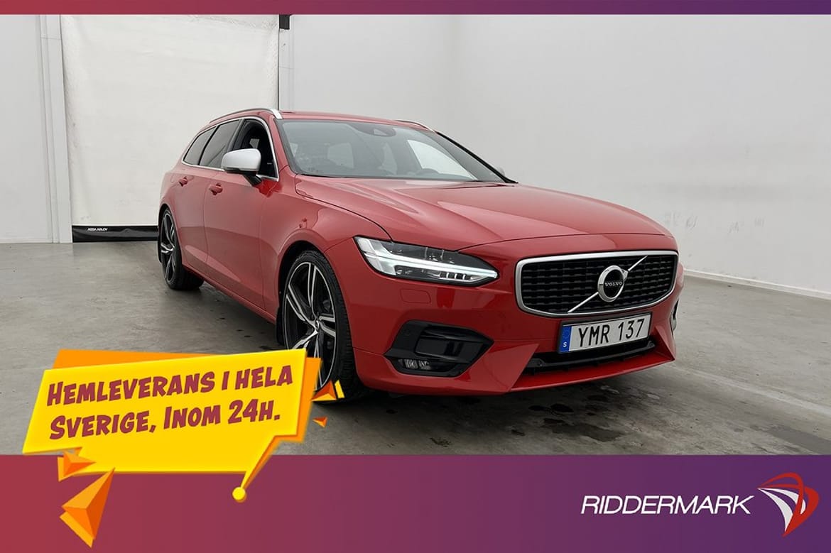 YMR137 | Volvo V90 | D5 AWD R-Design VOC B&W Polestar Navi D-Värm Drag ...