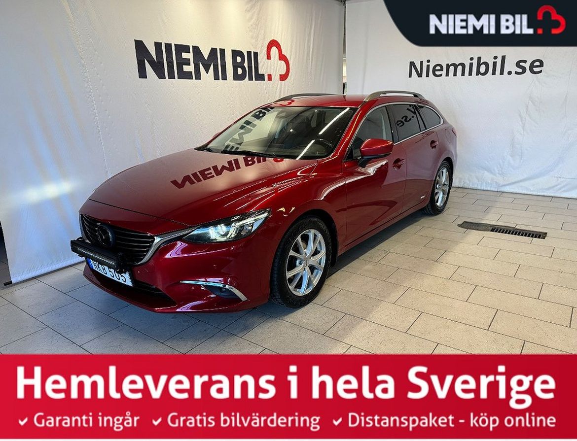 NKB505 | Mazda 6 Wagon | 2.2 AWD/Drag/Navi/MoK/Kamera/BOSE/Helskinn/S&V ...